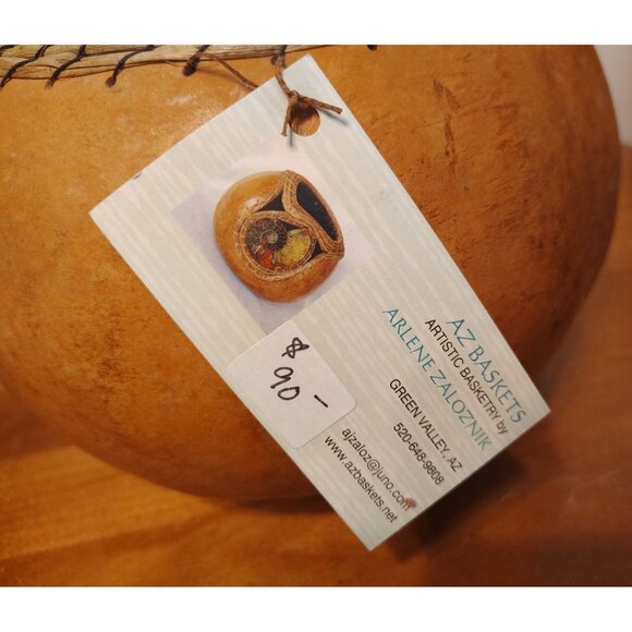 Arlene Zaloznik | Accents | Arlene Zaloznik Round Gourd Basket ...